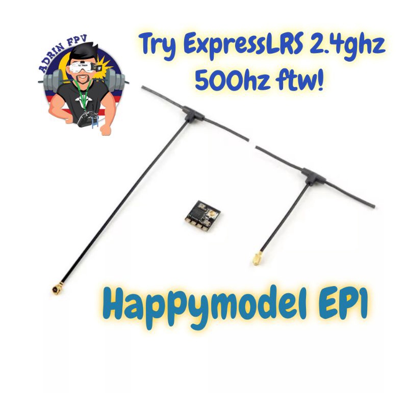 EP1 HappyModel ExpressLRS ELRS 2.4G RX SX1280 Nano Long Range Receiver ...