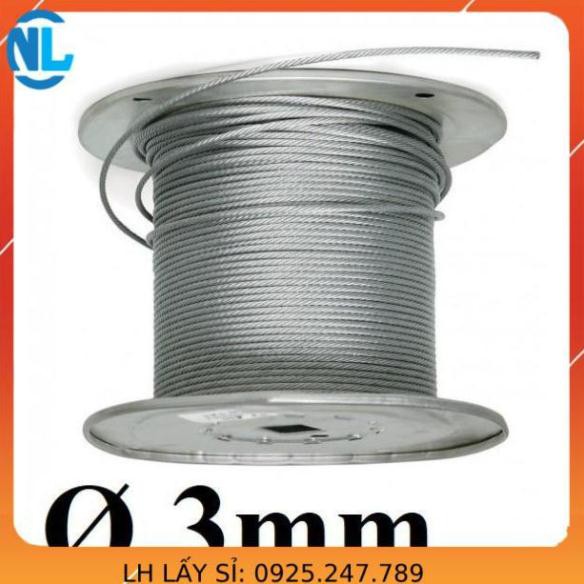 Galvanized steel cable 3 [Ø 3mm] length 1 meter - 1000 meters Thai Binh ...