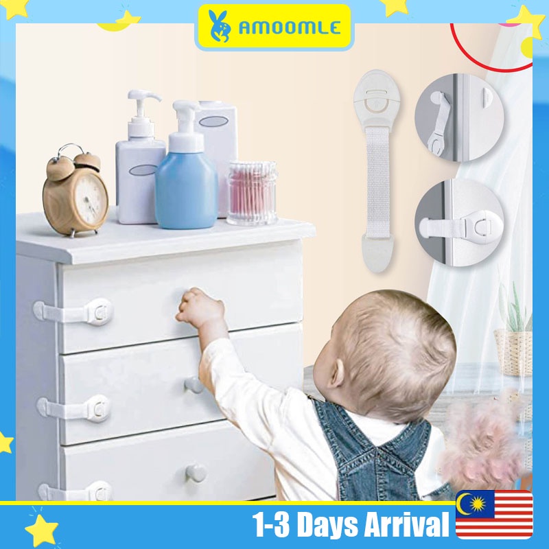 Baby Safety Protector Child Cabinet locking Plastic Lock Protection of ...