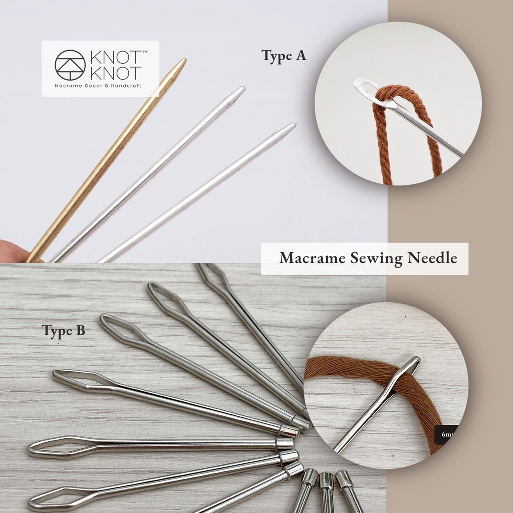 [KNOT KNOT] Macrame Yarn Sewing Needle Threading Knitting DIY Handcraft ...