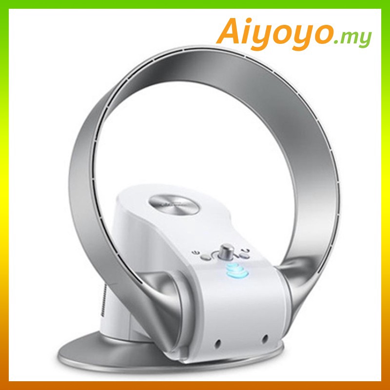 Silver White Sk Bladeless No Blade Leaf Electric Fan Desk Table Wall ...