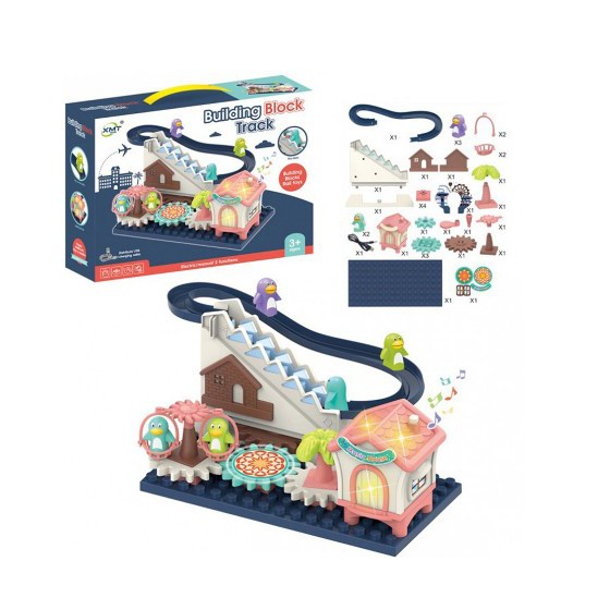 Big Size Jolly Penguin Dolphin Race Frisk Paradise Racing Flashing Toys ...