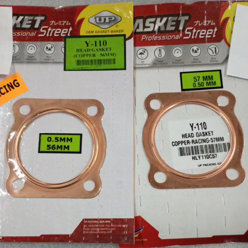 Yamaha Y110 ss ss-II head gasket (cooper- 56mm / 57mm) | Shopee Malaysia