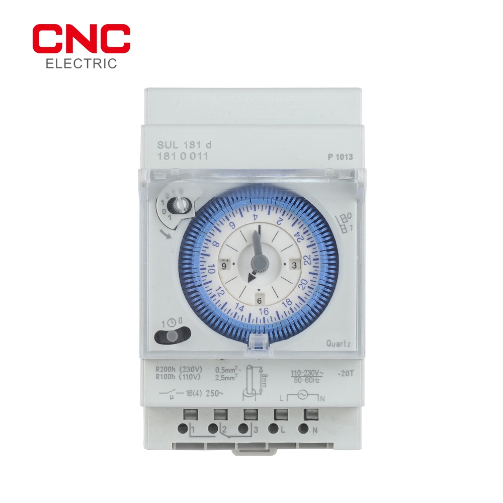 CNC SUL181d 220V Time Relay Track Installation Mechanical Timer 24-hour ...