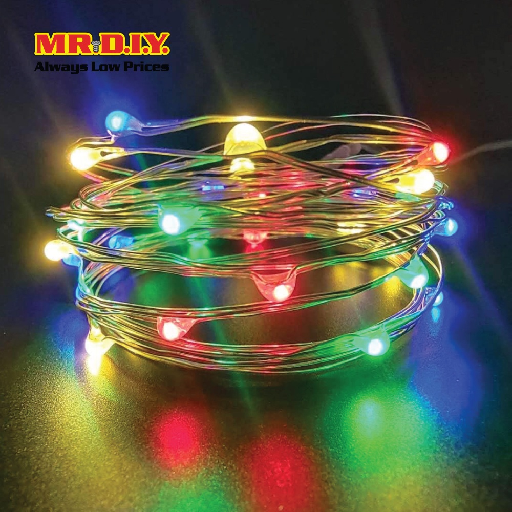 (MR.DIY) LED Battery Colorful Decoration Copper Wire Strip Fairy Light ...