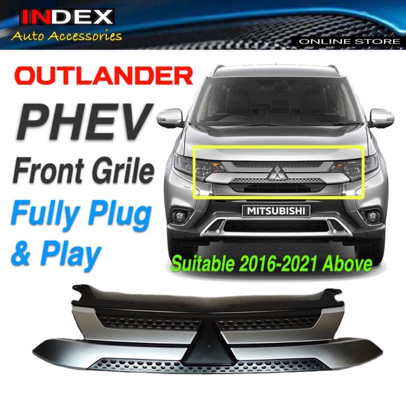 Original Mitsubishi Outlander PHEV Chrome Front Bumper Grille Radiator ...