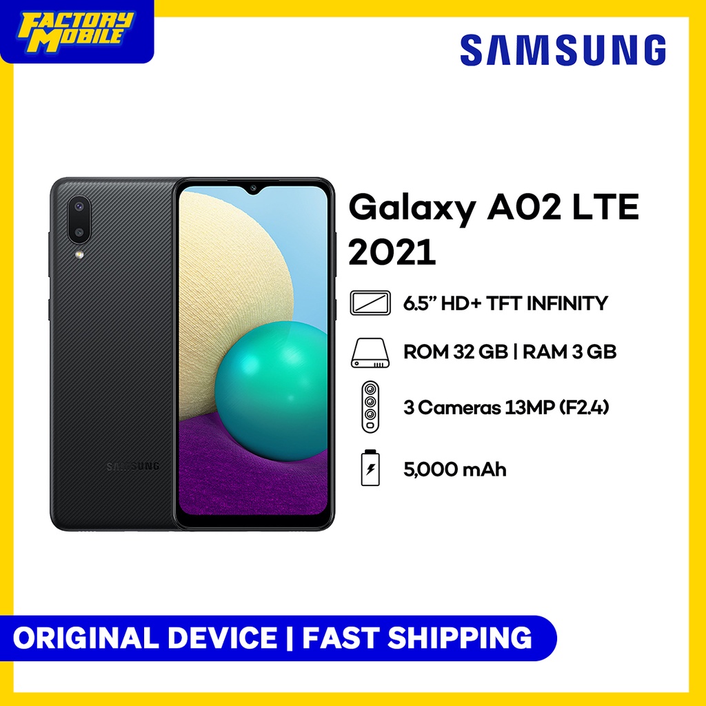 Samsung Galaxy A02 3GB ram 32GB rom 5,000 mAH Battery 6.5” HD+ TFT ...