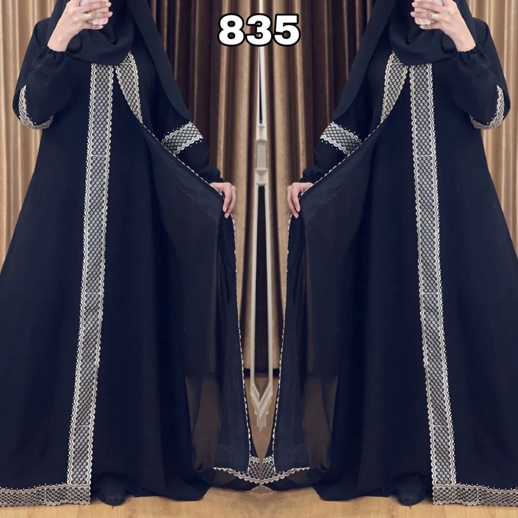HITAM Abaya Black abaya abaya Turkey Dubai Saudi Party Dress Muslim ...