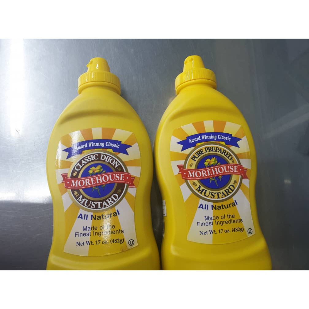 Morehouse Pure Prepared Mustard and Classic Dijion Mustard (HALAL ...