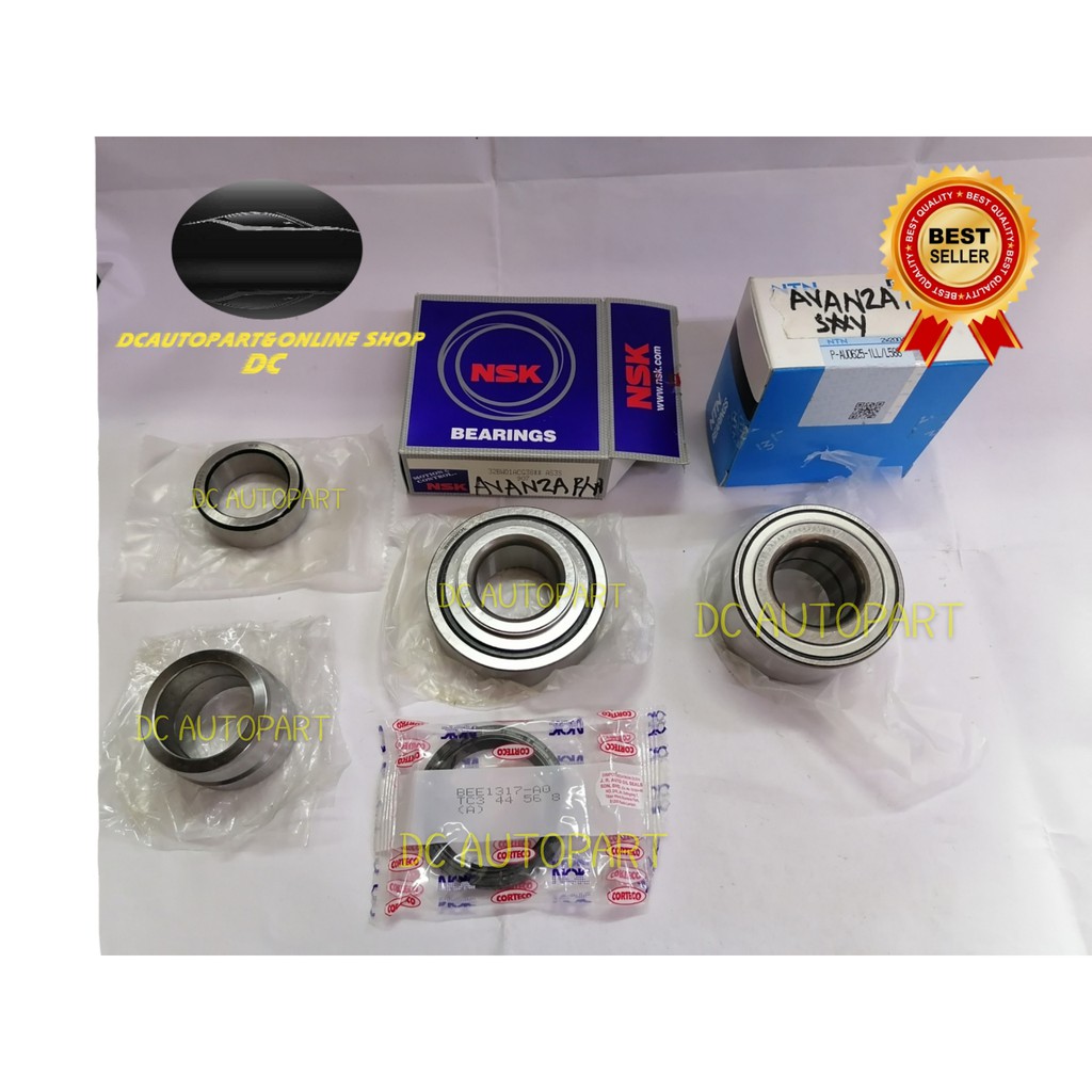 TOYOTA AVANZA 1.3 1.5 F601 F602 FROTN & REAR WHEEL BEARING NTN NSK ...
