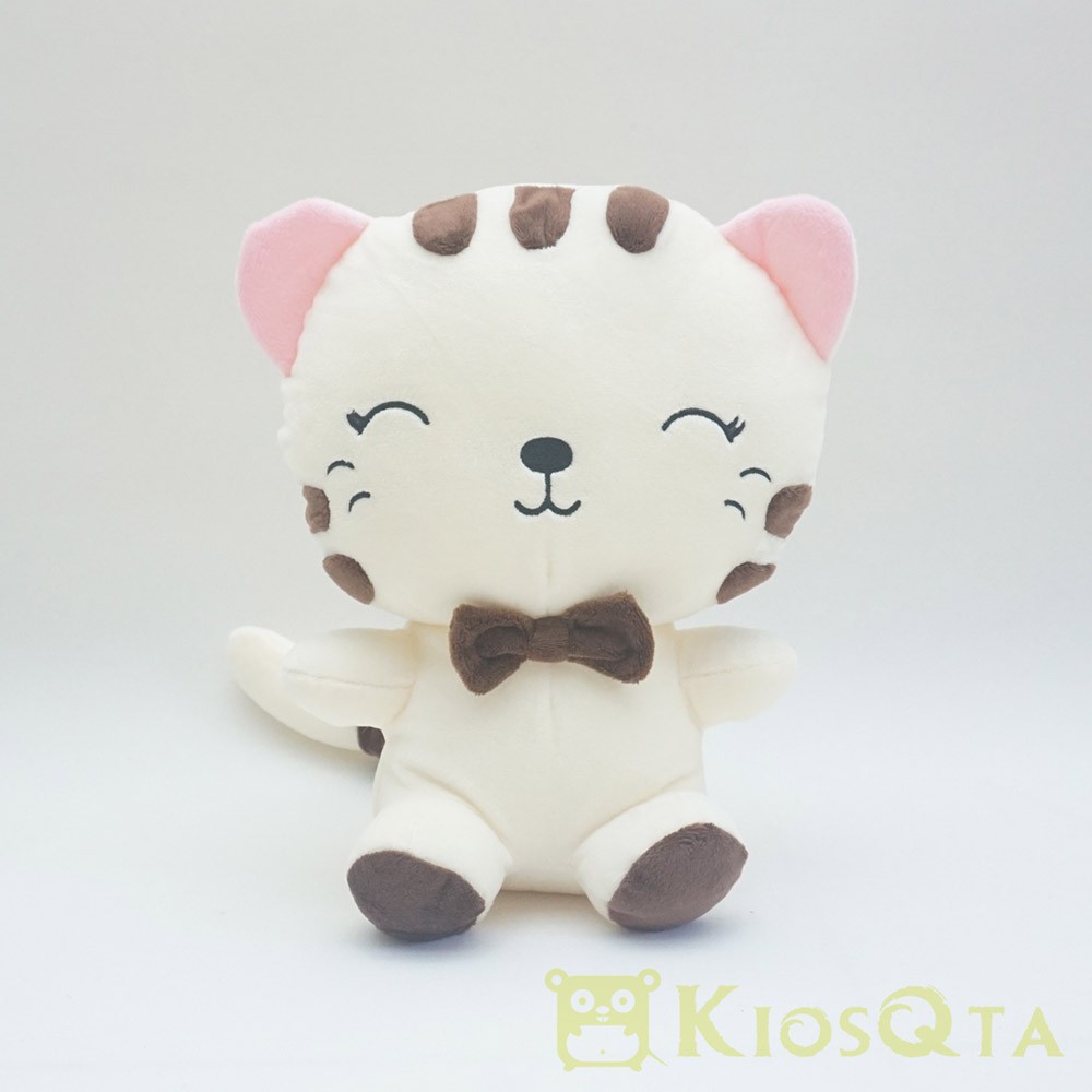 Smiling sitting cat doll smiling big medium head cat JAN | Shopee Malaysia