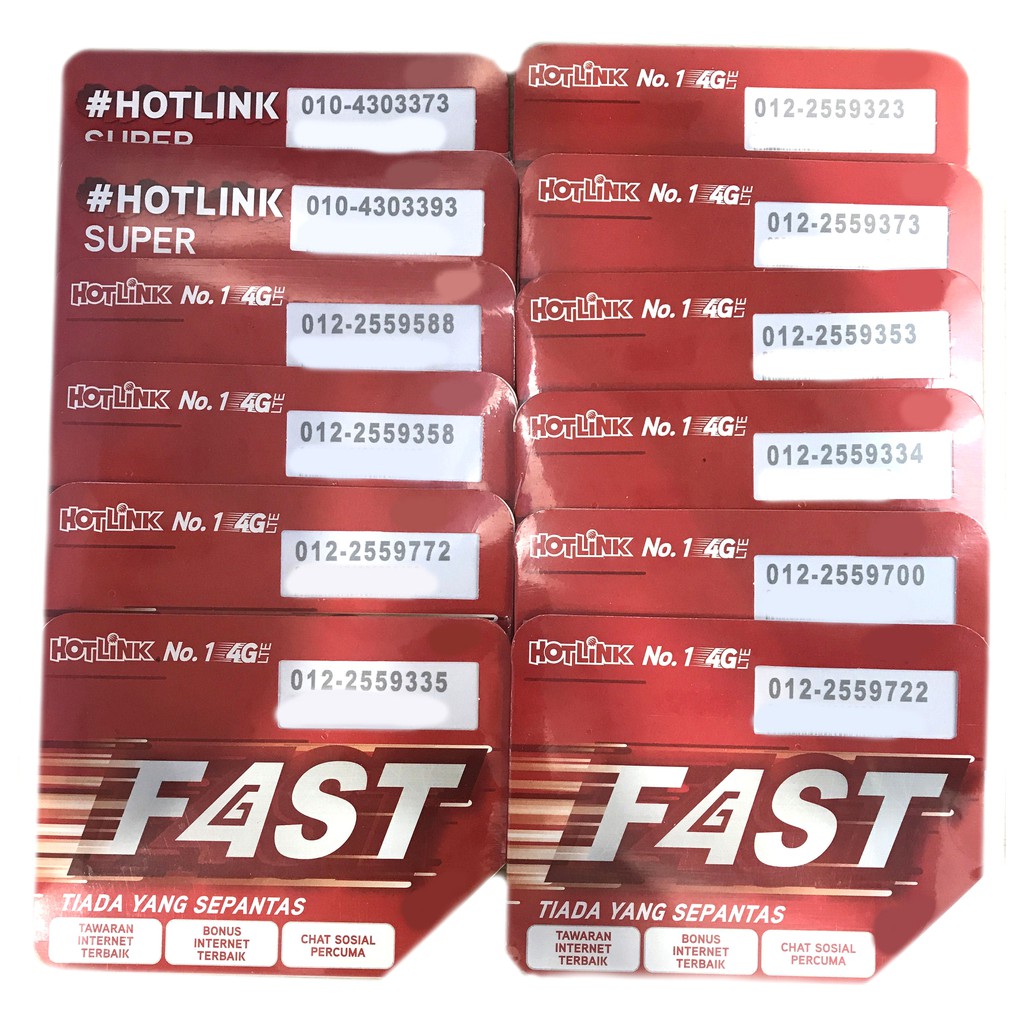 Maxis HOTLINK 4G LTE SIM PACK VIP and Couple Number | Shopee Malaysia