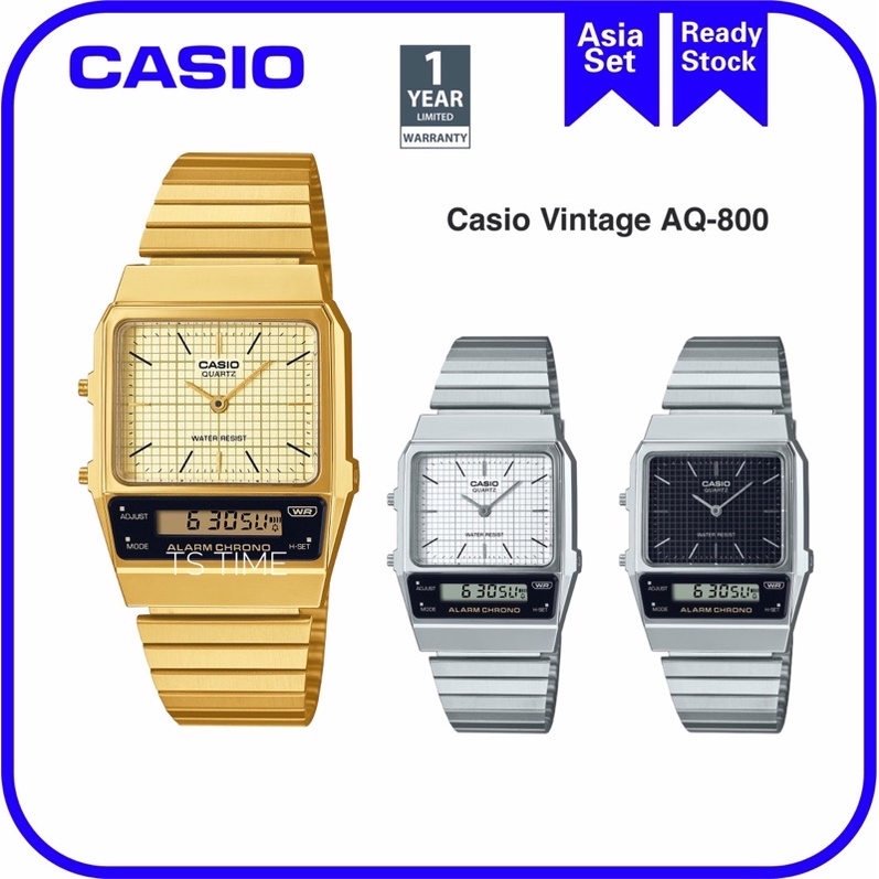CASIO Vintage AQ-800 Series AQ-800E-1 AQ-800E-7 AQ-800EG-9 AQ-800E AQ ...