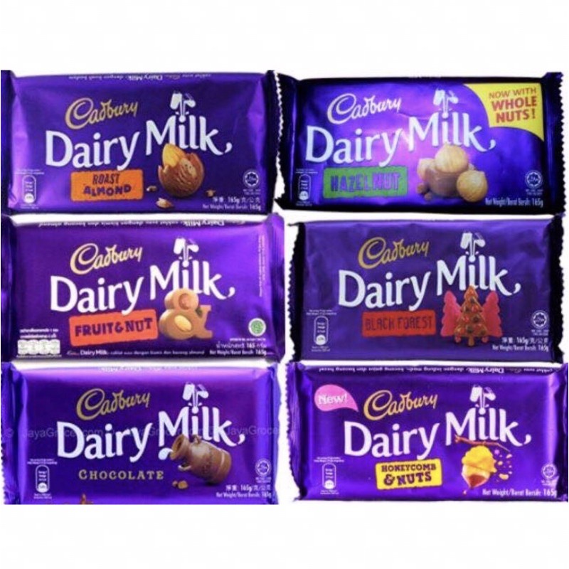 🔥READY STOCK🔥 Cadbury Dairy Milk Chocolate 165g | Shopee Malaysia