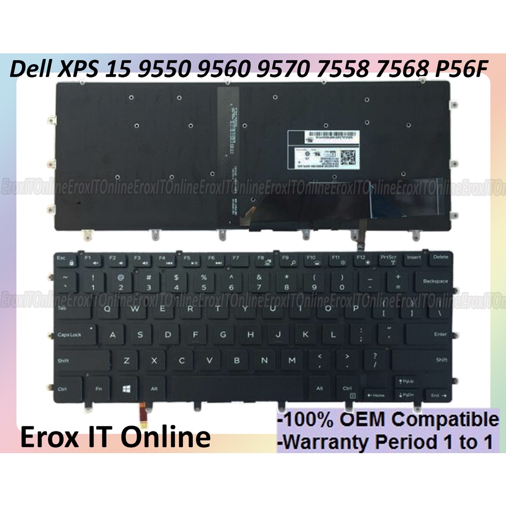 Dell XPS 15 9550 9560 9570 7558 7568 9670 Series P56F N7547 N7548 ...