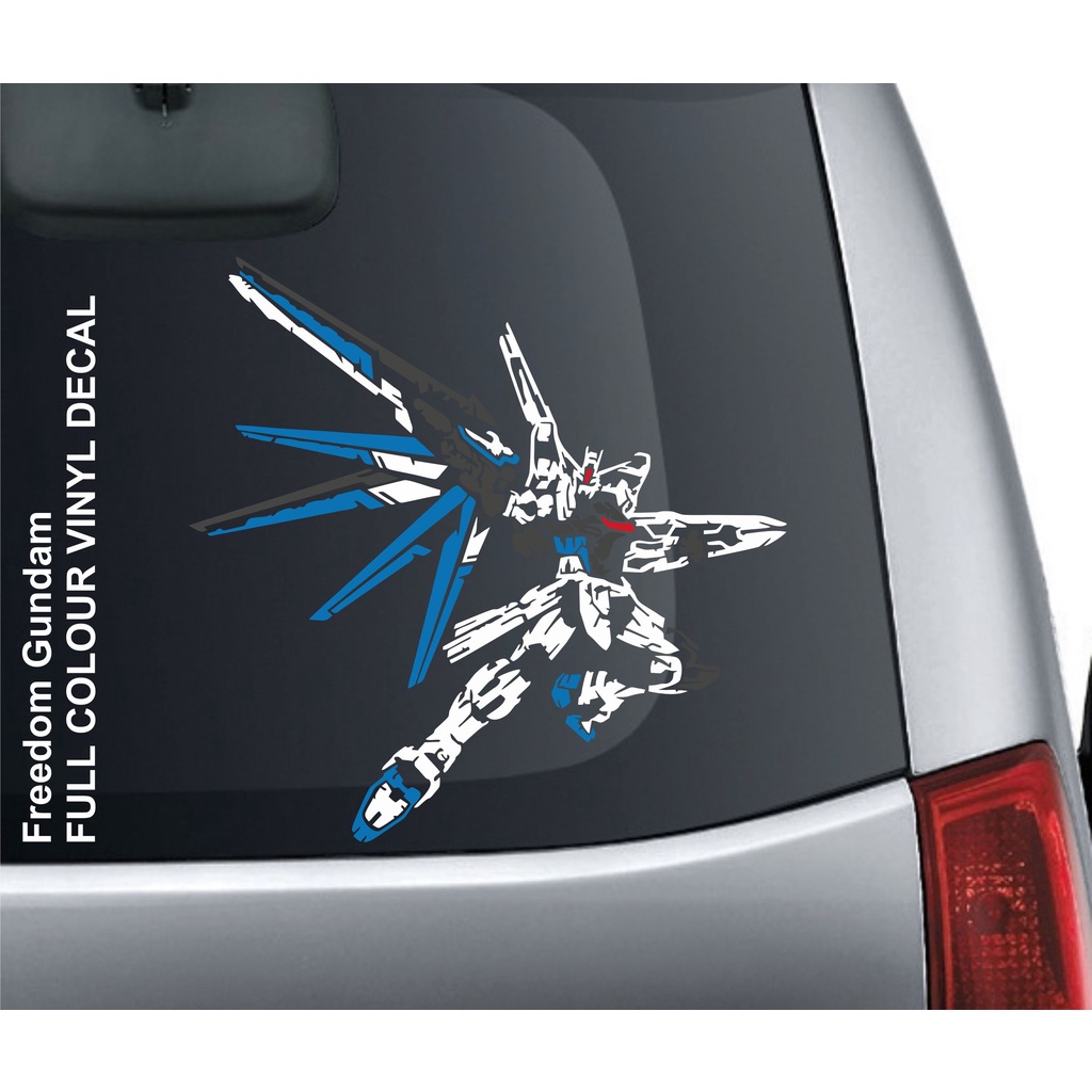 Sticker Cutting Freedom Gundam Vinyl Decal Car Motorcycle | Shopee Malaysia