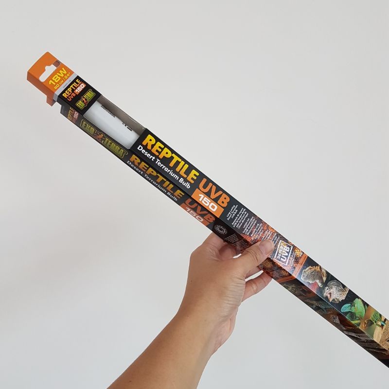 Exoterra Reptile UVB 150 TL Neon for Torto Tortoise Sulcata Pardalis Bearded Dragon Reptiles ...