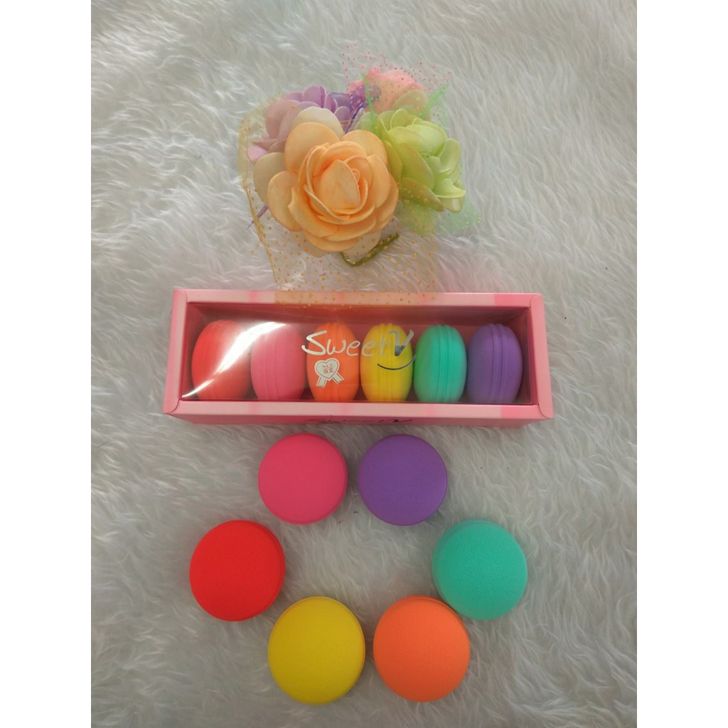 Macaron Face Make Up Sponge/Span Makeup Macaron | Shopee Malaysia