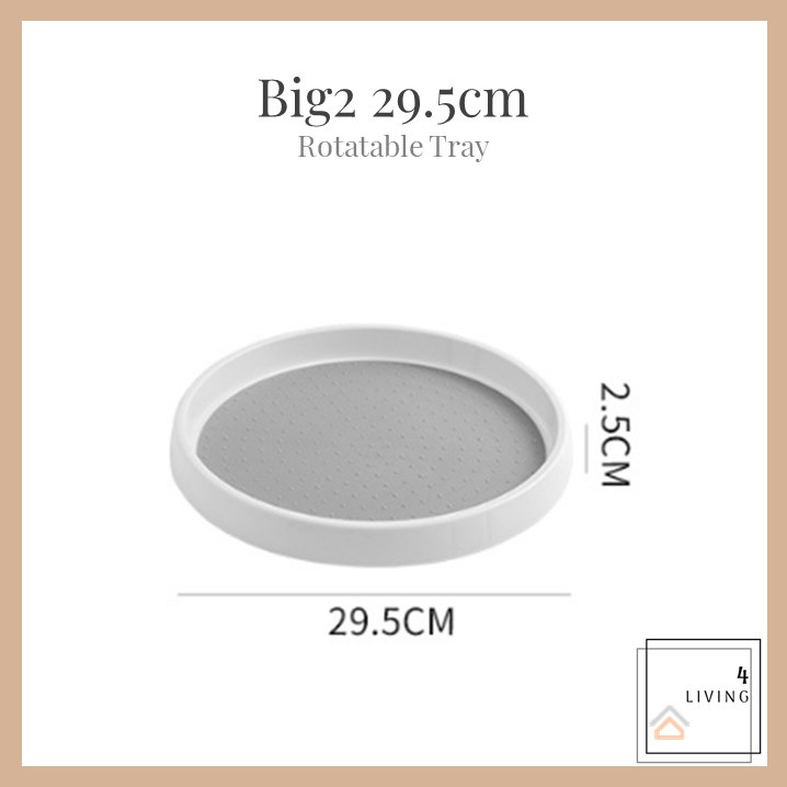 🔥READY STOCK🔥 360° Rotating Spice Rack Turntable Storage Tray Kitchen ...