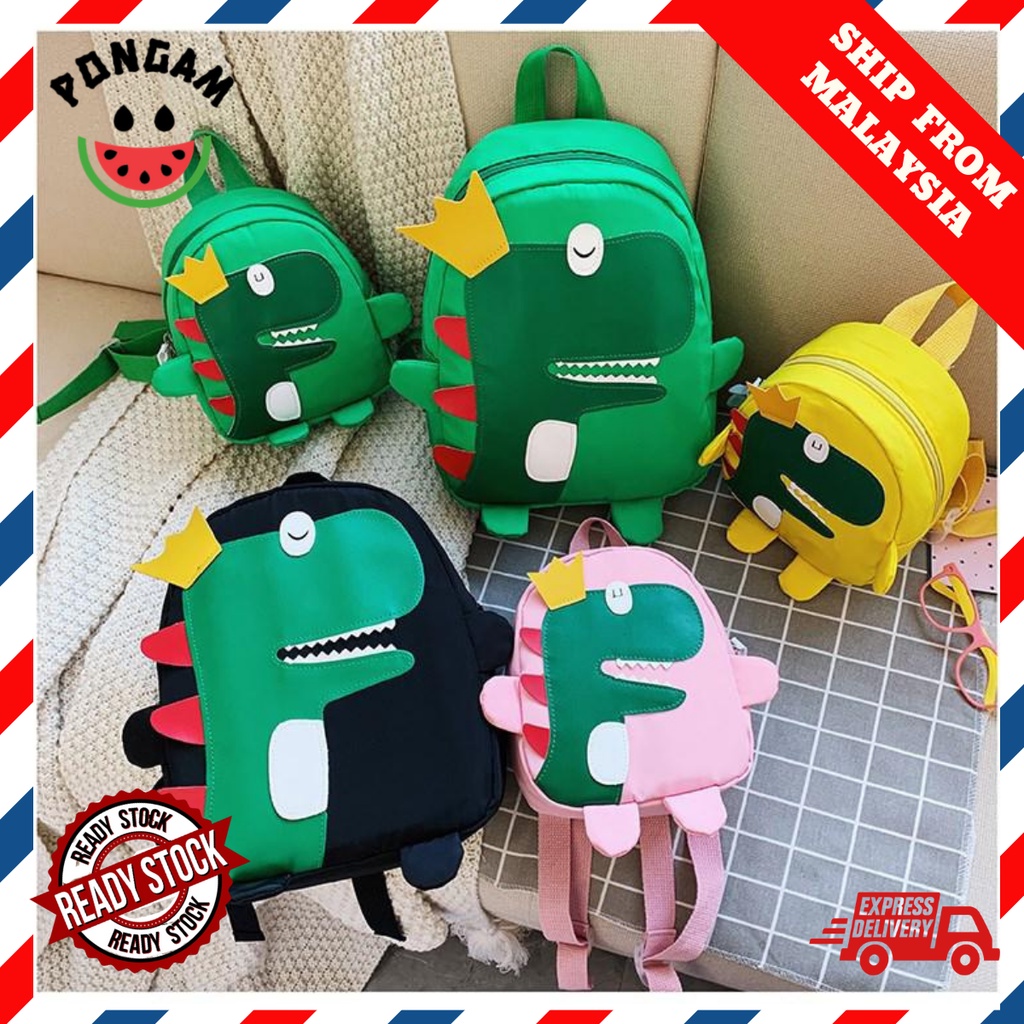HOT ITEMKids Backpack Sling Bag Green Dinosaur Nylon Preschool ...