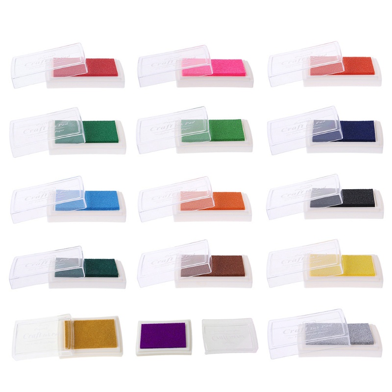 love* Colorful Ink Pad Sponge Washable Finger Ink Pads Multicolor Seal ...