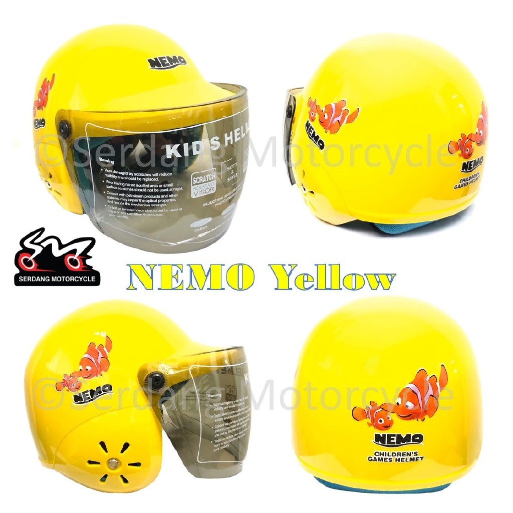 Kids Safety Helmet Children Budak Kanak Kid Topi Keledar Doraemon Hello ...