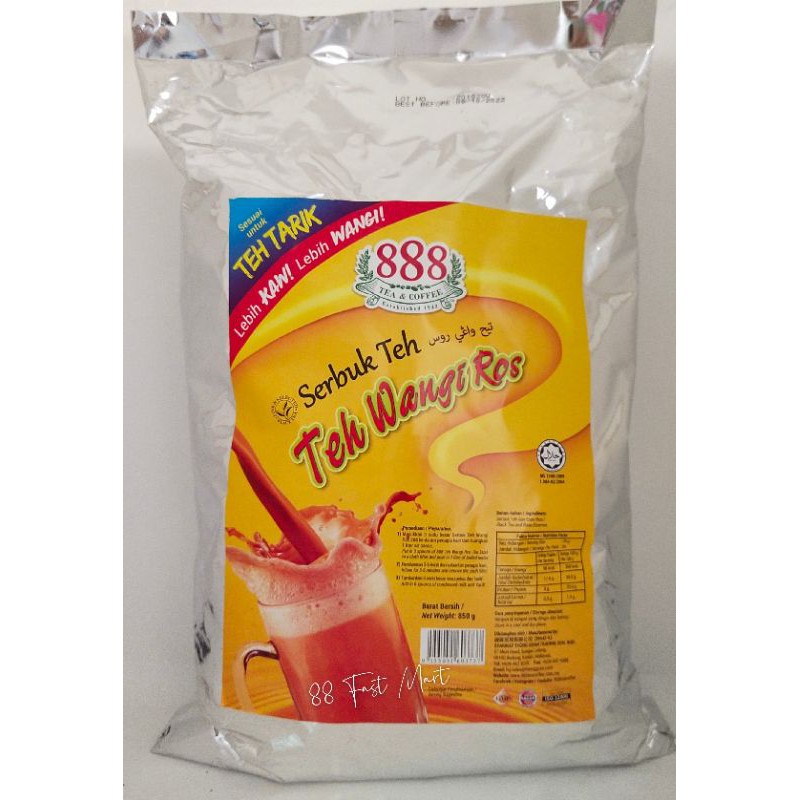 Halal【888 Tea& Coffee Serbuk Tea Wangi Ros/Milk Teh Powder 拉茶粉】 850g ...