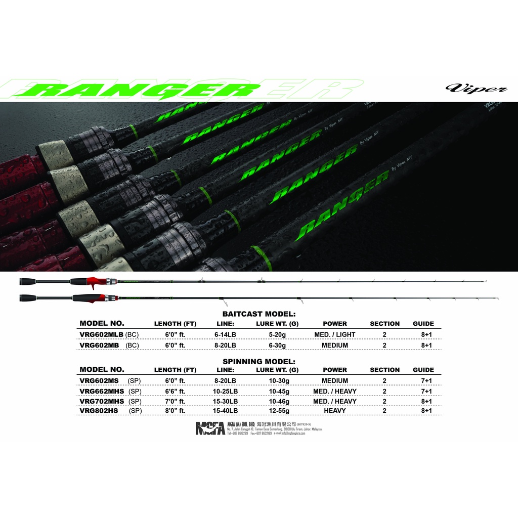 VIPER RANGER FISHING ROD | Shopee Malaysia