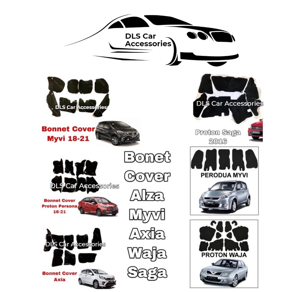 FRONT BONET COVER Wira /Saga16/Axia/Myvi18-21/FlX/Blm/Avanza | Shopee ...