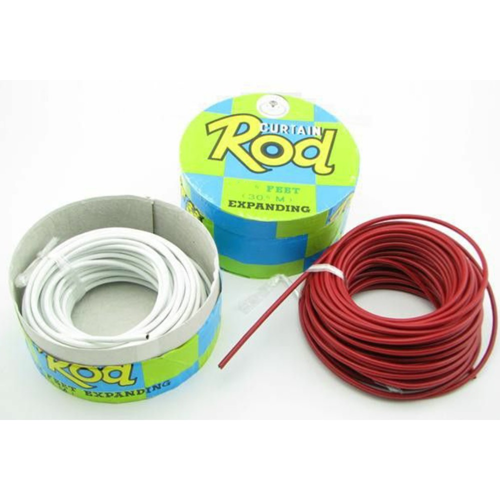 Curtain Rod Expanding Spring Tali Dawai Langsir Warna Rawak - 45ft (13. ...
