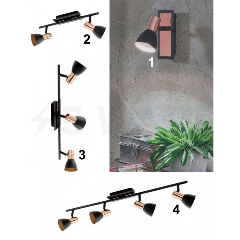 EGLO BARNHAM Single/Double/Triple/Quadruple Spot Light (Spot; steel ...