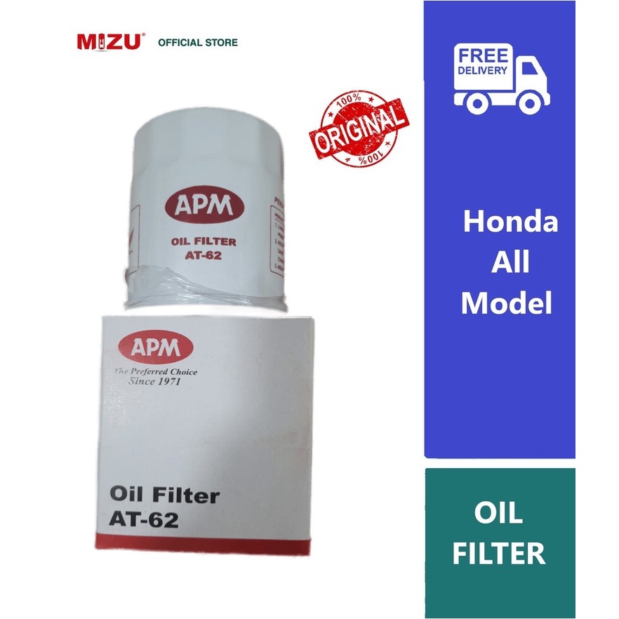 Mizu APM Oil Filter 0986AF0349 for Honda City , Jazz , Civic , CRV ...