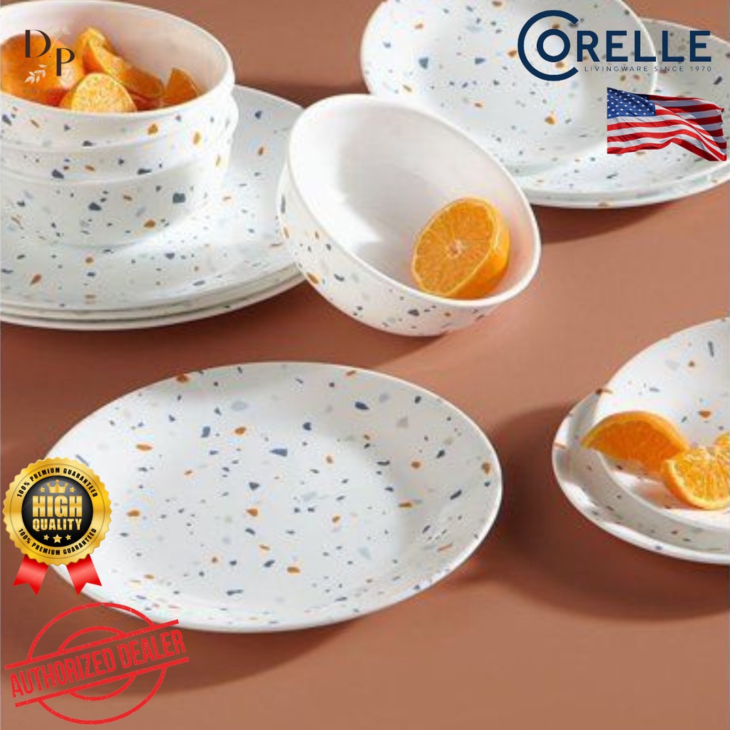 Original USA Corelle Terrazzo Loose Item//Pinggan Kuih (Dinner Plate ...