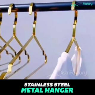 Premium Stainless Steel Shiny Gold Hanger Heavy Duty Drying Hangers ...