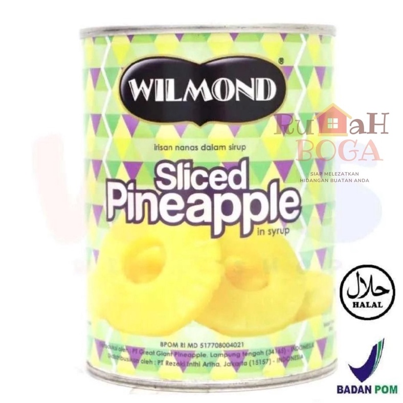 Wilmond Sliced Pineapple Canned Fruit 567gr Canned Pineapple | Shopee ...