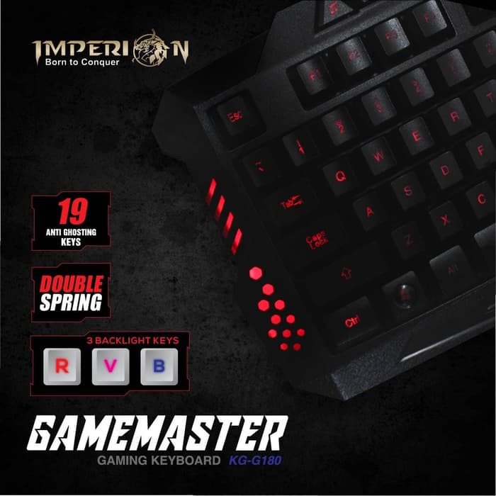Gamemaster KG-G180 Imperion Gaming keyboard | Shopee Malaysia