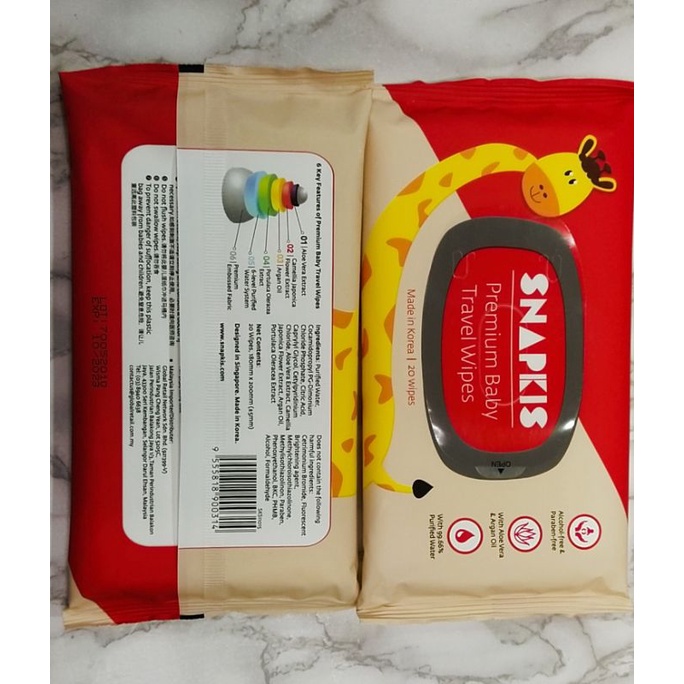 SNAPKIS PREMIUM BIG WET TISSUE - 20PCS | Shopee Malaysia