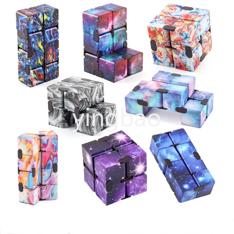 Infinity Cube Antistress Cube Fidget Toys Cube Stress Relief Cube Toy for Children Kids Women ...