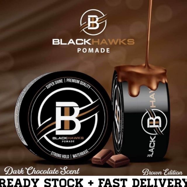 Pomade BLACK HAWKS CHOCOLATE 300GM +FREE 🎁 | Shopee Malaysia