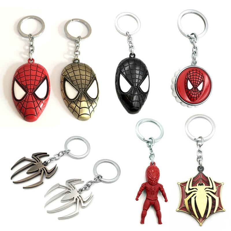 Avengers Keychain New Spider-Man Far From Home Key Chains Spider Man ...