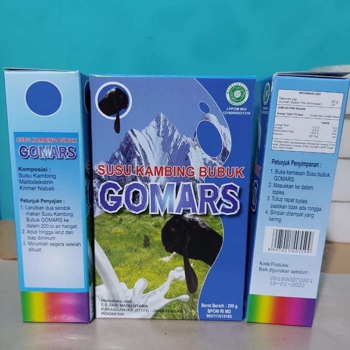 Gomars Goat Milk 200GR Many Benefits And Benefits For Health | Shopee ...