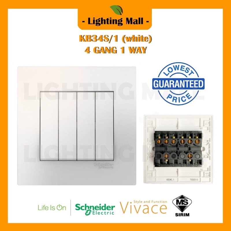 SCHNEIDER CLIPSAL VIVACE 13A/15A/1GANG 20A/1GANG BELL/1GANG/2GANG 250V ...