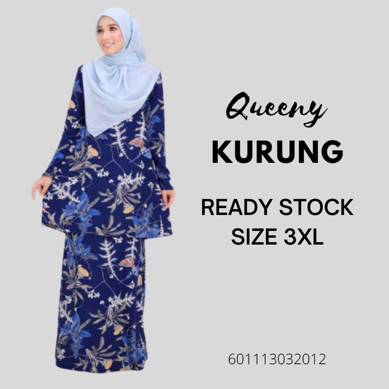 READY STOCK QUEENY BY SABELLA. SIZE 3XL , BAJU KURUNG PRINTED TANPA GOSOK | Shopee Malaysia