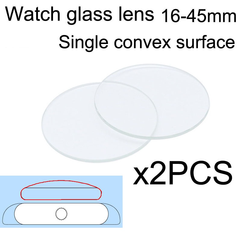 2PCS Single Dome Replacement Watch Glass 16-45mm Clear Smart Watch ...