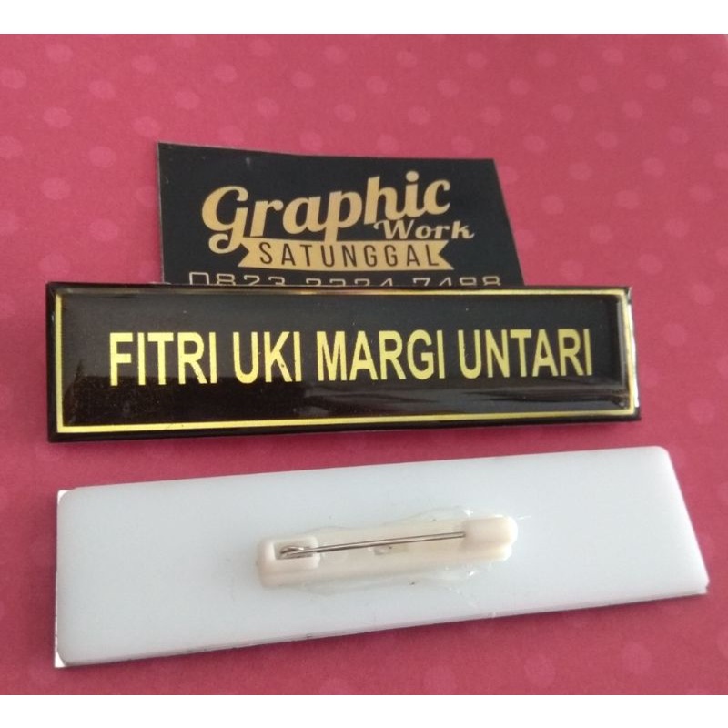 Name tag / Chest Name tag / resin Chest Name / Safety Pin Chest Name ...