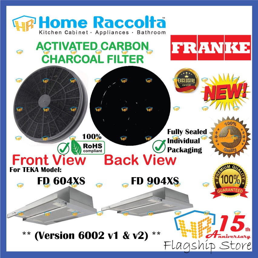 Activated Carbon Filter For Franke Cooker Hood FRANKE Hood Charcoal ...