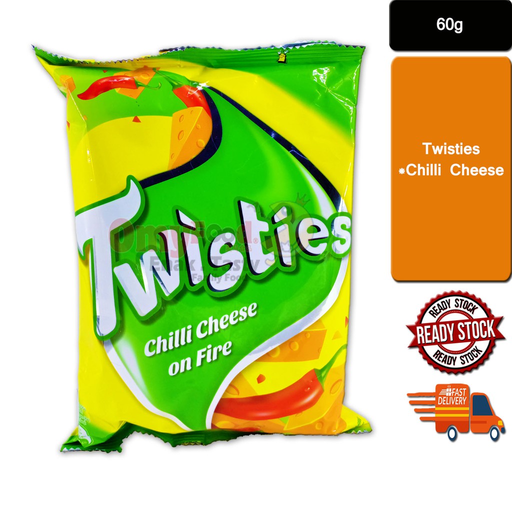 60g Big Pack Twisties [BBQ Curry/Cheddar Cheese/Chicken/Tomato/Thai ...