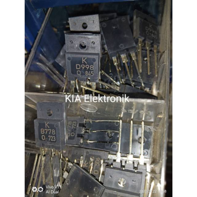 Transistor K B778 K D998 TR B778 D998 Fet B778-D998 Mosfet tip 778-998 ...