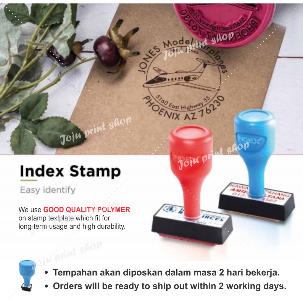 Index Rubber Stamp / Rubber Stamp / Cop Company / Cop Nama / Cop Getah ...