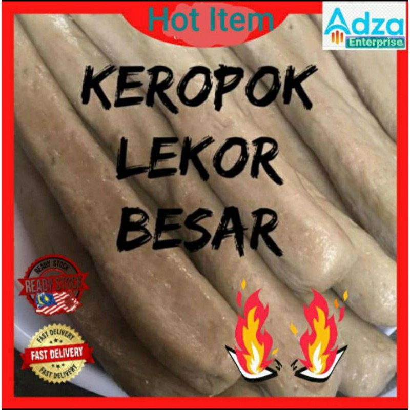 [READY STOCK] KEROPOK LEKOR BERSAIZ BESAR(-+470g) RANGGUP LEMBUT SEDAP ...